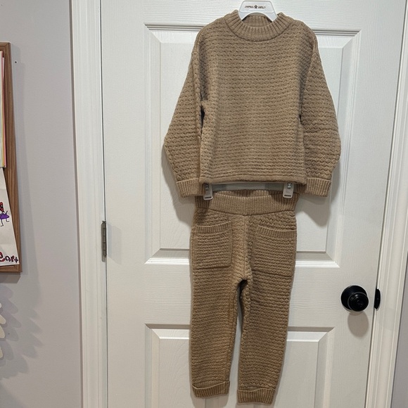 Zara | Matching Sets | Zara Kids Matching Set In Tan | Poshmark